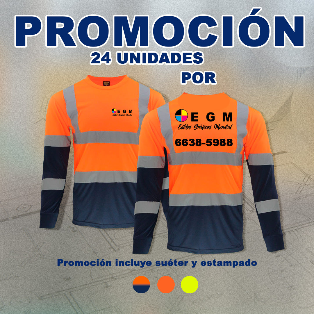 Suéter con Cinta Reflectiva / Printegm